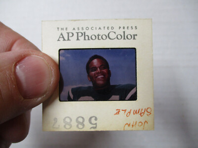Vintage 1970's John Sample New York Jets Picture Slide 2 Inches | eBay