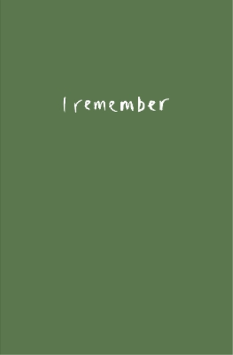 Alec Finlay I Remember (Paperback) (UK IMPORT) | eBay