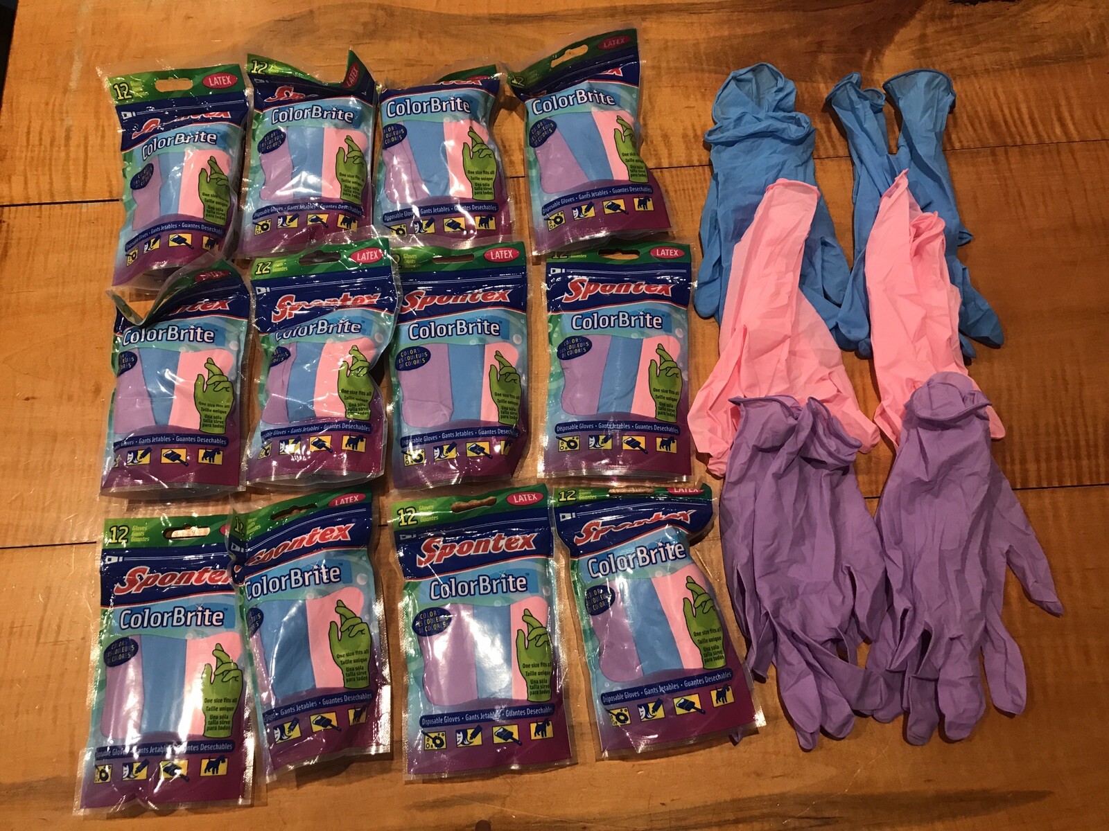 Spontex Colorbrite Latex Gloves for sale online | eBay