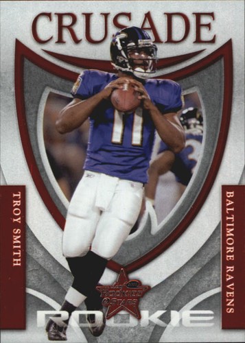 2007 Rookies & Stars Rookie Crusade Red Ravens Football Card #1 Troy ...