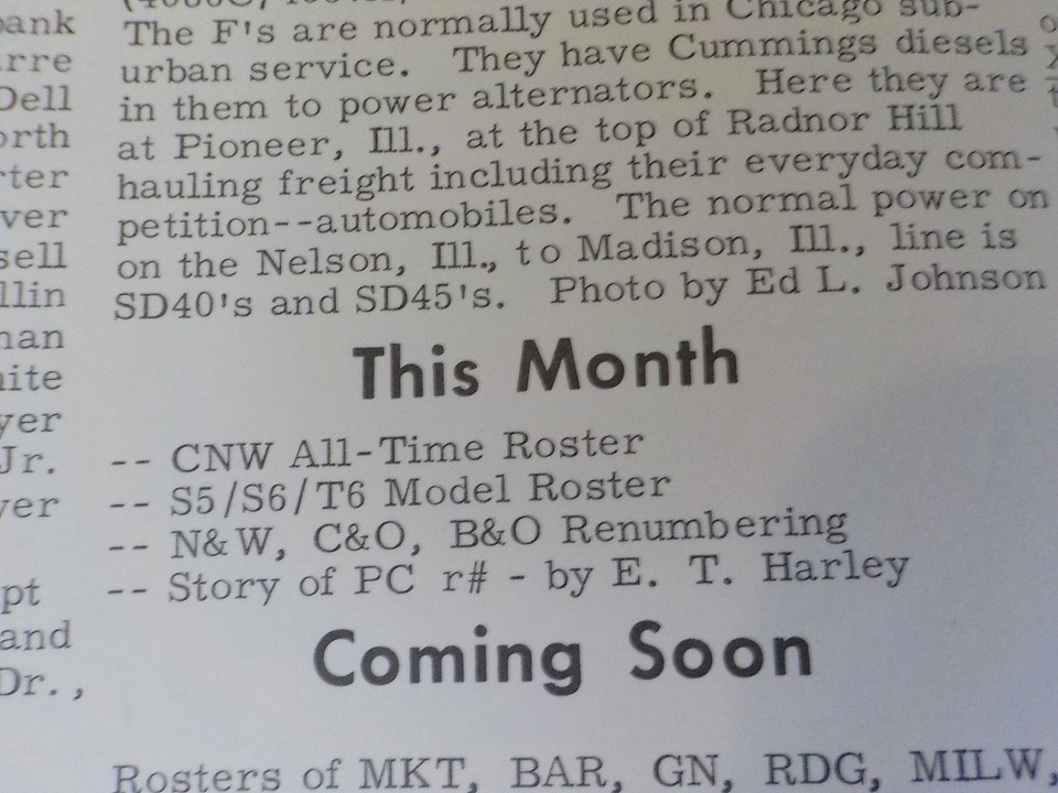 Extra 2200 South #22 1970 April May C&NW Roster Railpace | eBay