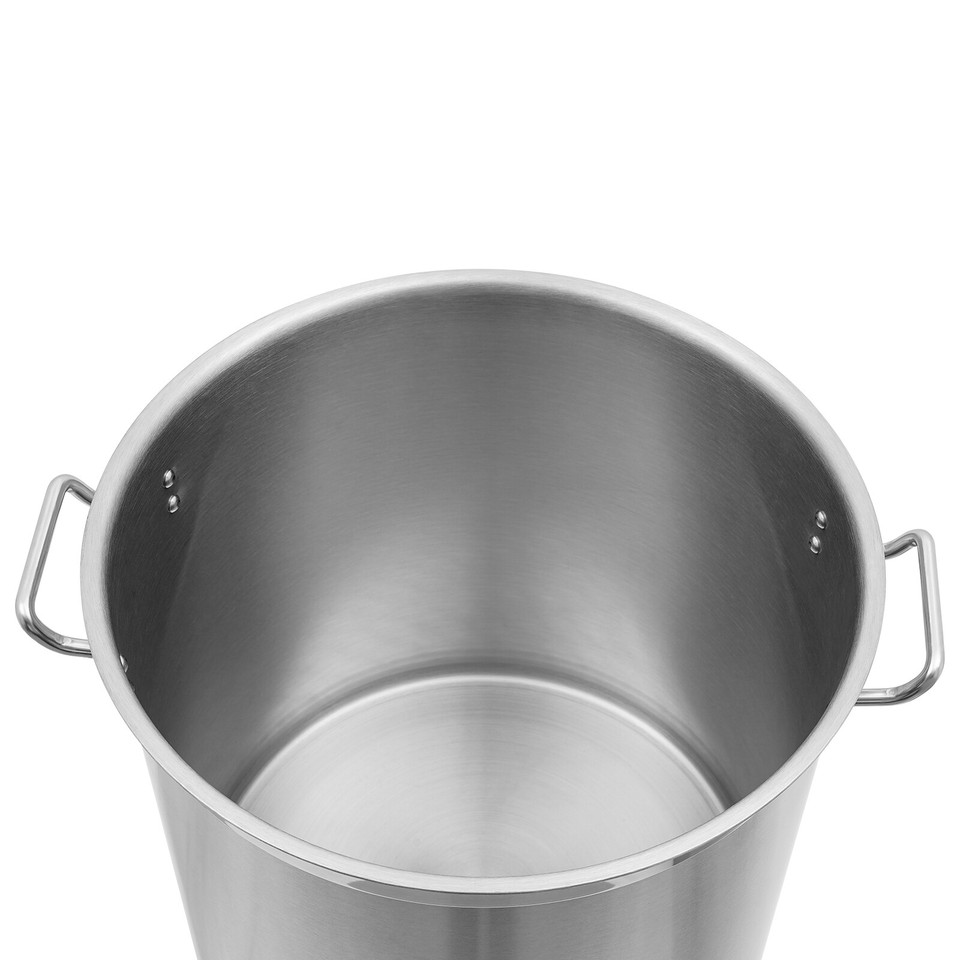20QT Cooking Pot Set 14.8*13.8in Stainless Steel Soup Pot Draining ...