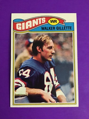 1977 TOPPS FOOTBALL SET BREAK CARD # 457 Walker Gillette NM/MT | eBay