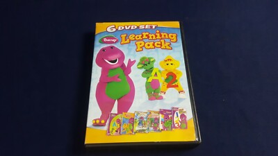 Barney Learning Pack 6-Disc DVD Set 2010 ABCs Numbers Rhyme Time Play ...