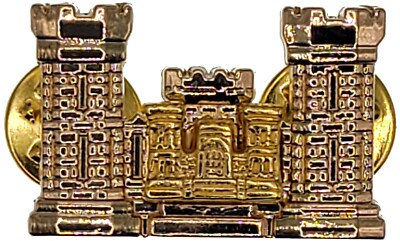 USMC Marine Corp Engineer CASTLE + Mini Badge Insignia US Army Military ...