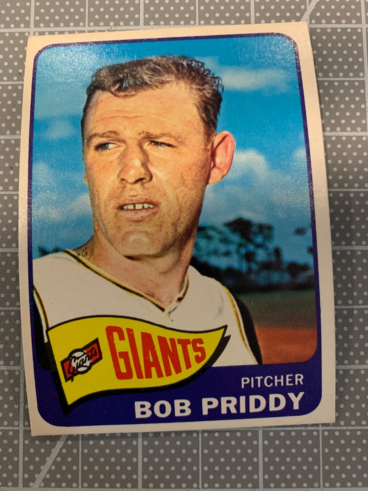 1965 TOPPS #482 BOB PRIDDY SAN FRANCISCO GIANTS BASEBALL CARD NM | eBay