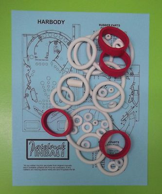 1987 Bally / Midway Hardbody Pinball Machine Rubber Ring Kit | eBay