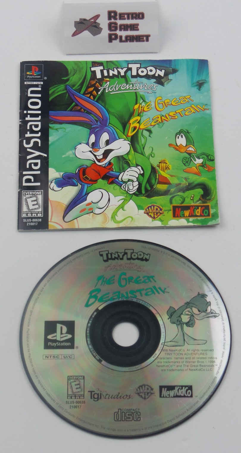 Tiny Toon Adventures The Great Beanstalk (PlayStation 1, 1998) Complete ...