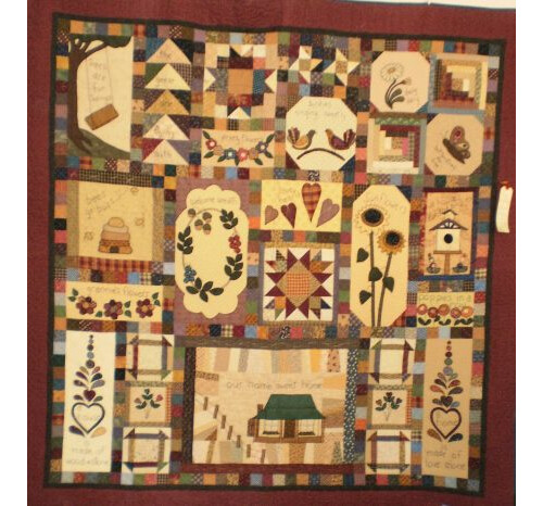 Country Quilt Block Patterns Scrappy Country Sampler Quilt Pattern