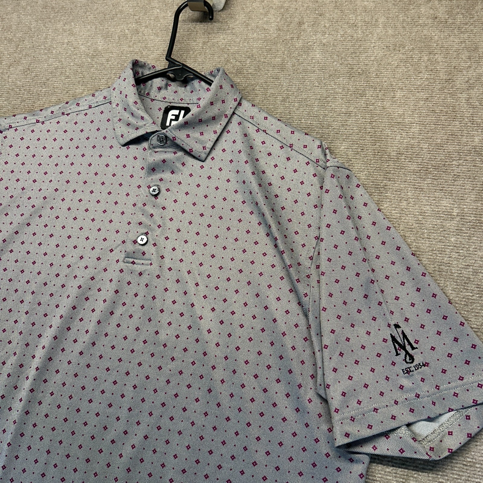 Maple Chase Country Club FootJoy Polo Shirt Mens L Gr… - Gem