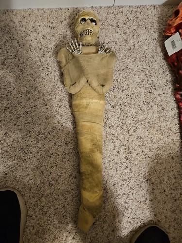 Vintage 21" Hanging Zombie Mummy Victim In Sack Halloween Prop Body | eBay