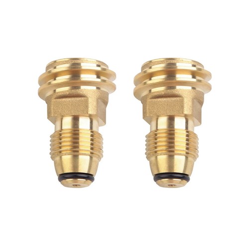 2PCS POL to QCC1 Propane Tank Adapter 100 lbs LP Tank Valve to Type-1 ...