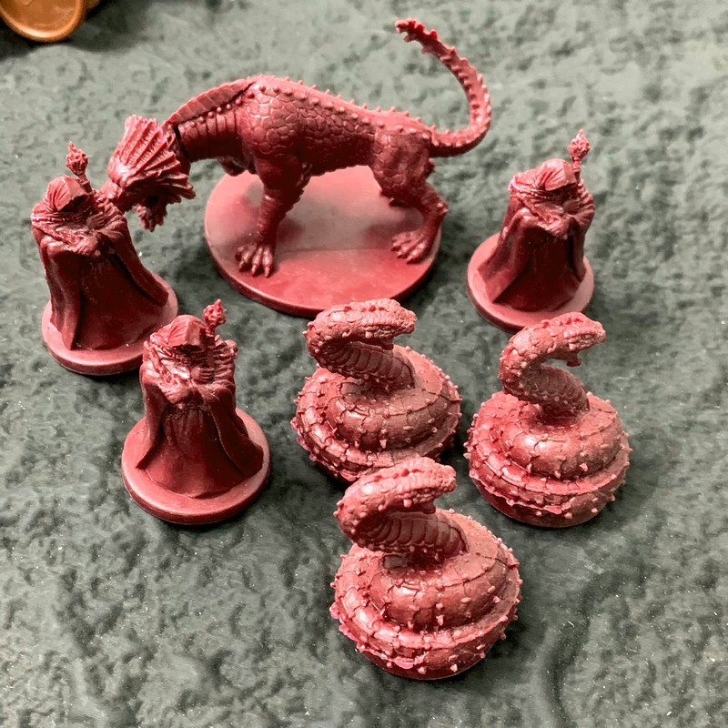 34PCS Monster Wizard Enemy Hero Wrath of Ashardalon DND Board Game ...