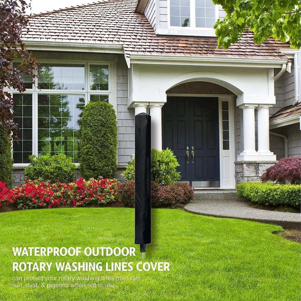 Waterproof Heavy Duty Rotary Washing Line Cover Clothes Airer Garden ...