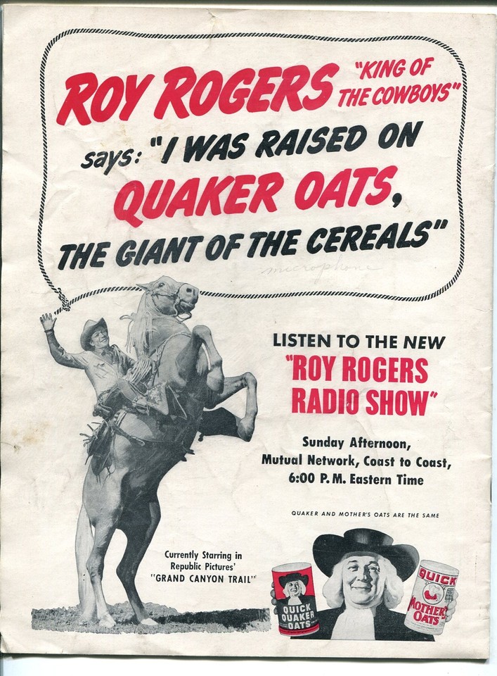 Roy Rogers Rodeo Program 1948-Roy color cover-Trigger-rare item-VG ...