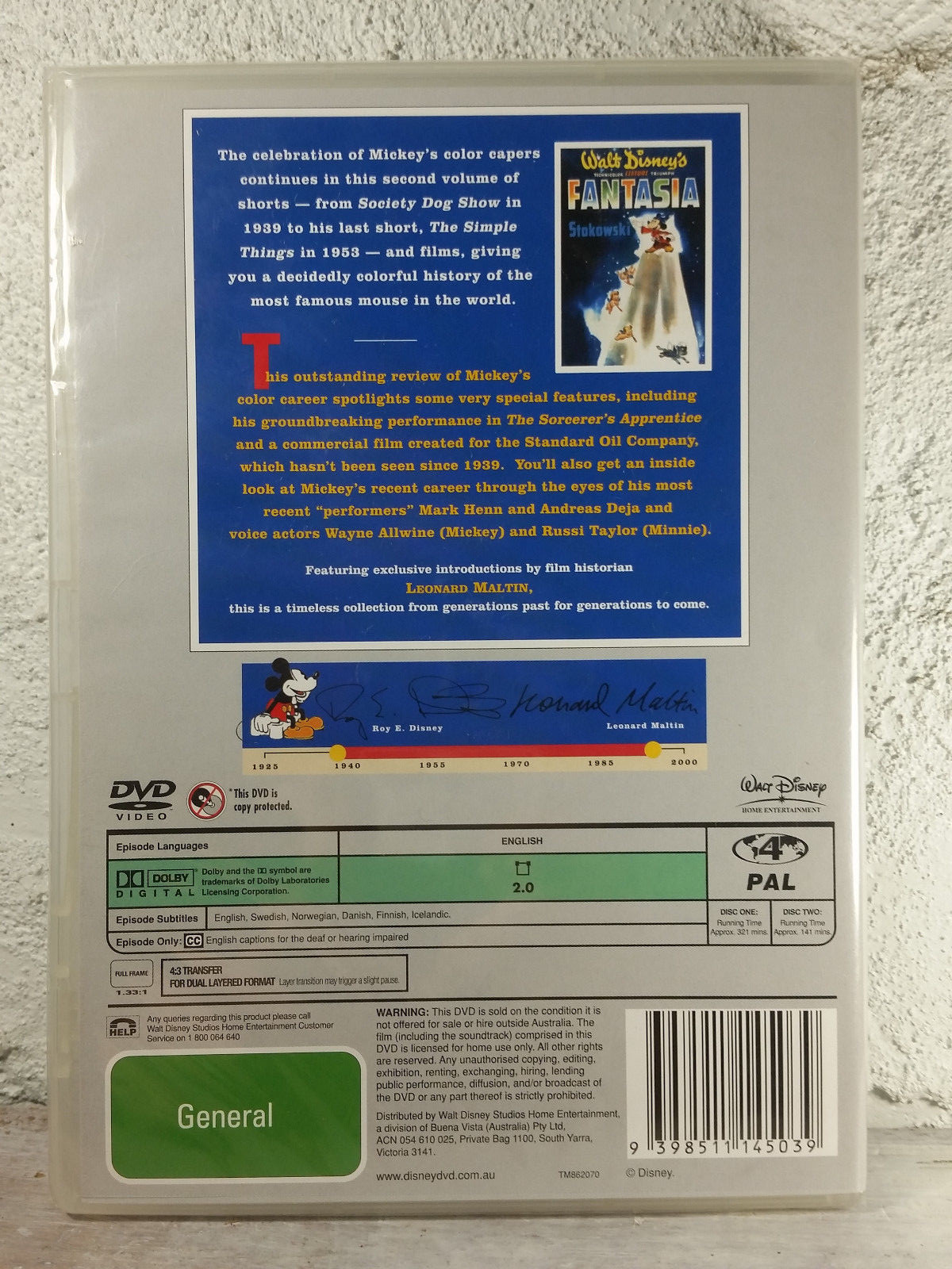 Mickey Mouse in Living Colour Treasures DVD Volume 2 Walt Disney ...