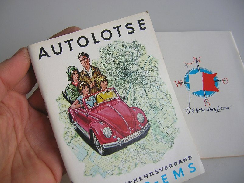 NICE 50ies GERMAN CAR BOOK VW VINTAGE CONVERTIBLE BUG COX KÄFER ...