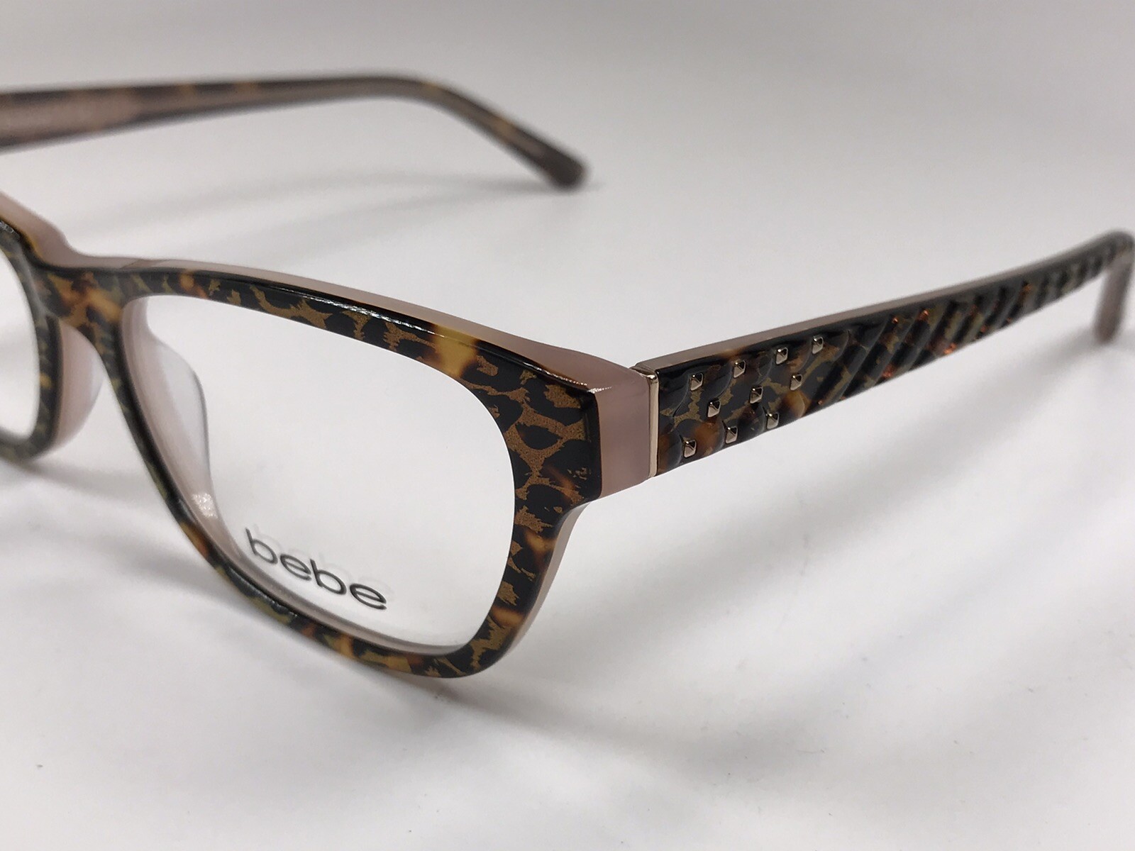 NEW BEBE BB5160 200 Tortoise Animal Print Eyeglasses 54mm with Bebe ...