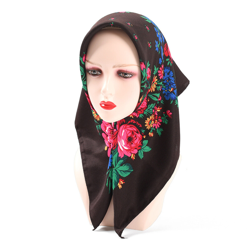 70*70cm Russian Floral Scarf Ethnic Pattern Shawls Square Head Scarves ...