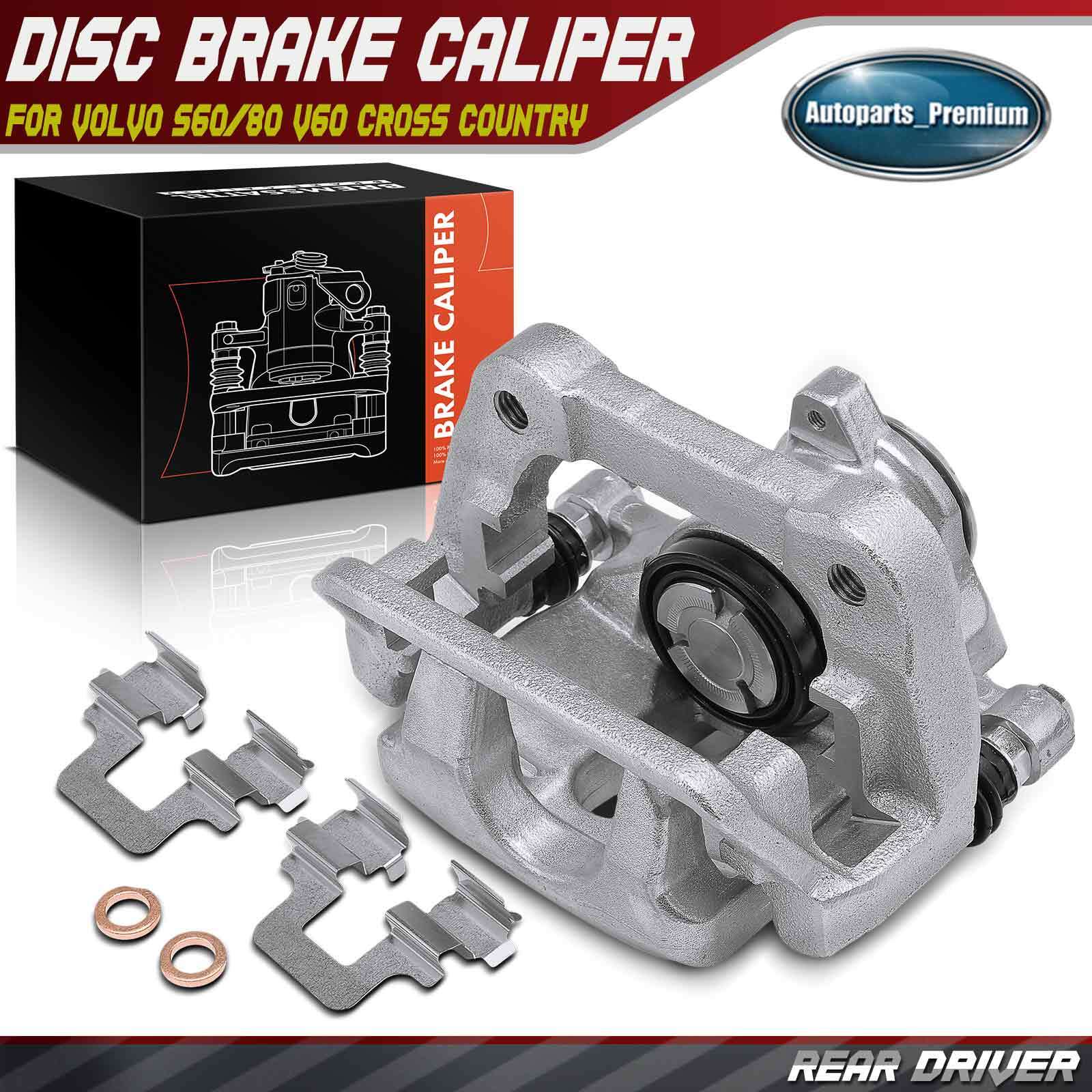 1x Rear Left Disc Brake Caliper w/Bracket for for Volvo S60/80 V60 ...