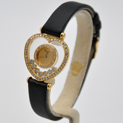 Chopard Happy Diamonds Heart 18k Yellow Gold Happy Diamonds Quartz 20/4516 | eBay
