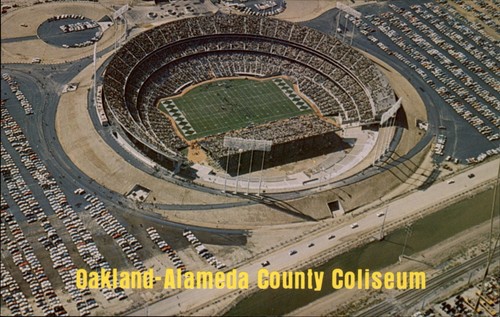 Oakland Alameda County Coliseum Aerial vintage postcard x547 | eBay