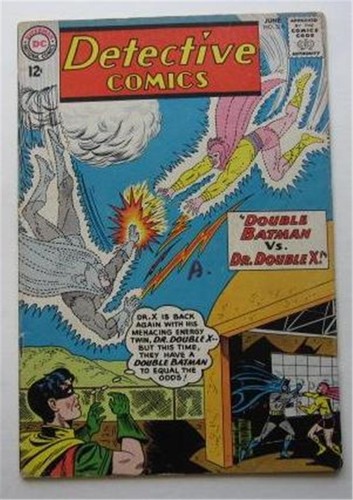 DETECTIVE COMICS #316 JUNE 1963 DOUBLE BATMAN VS DR DOUBLE X F/VF 7.0 ...
