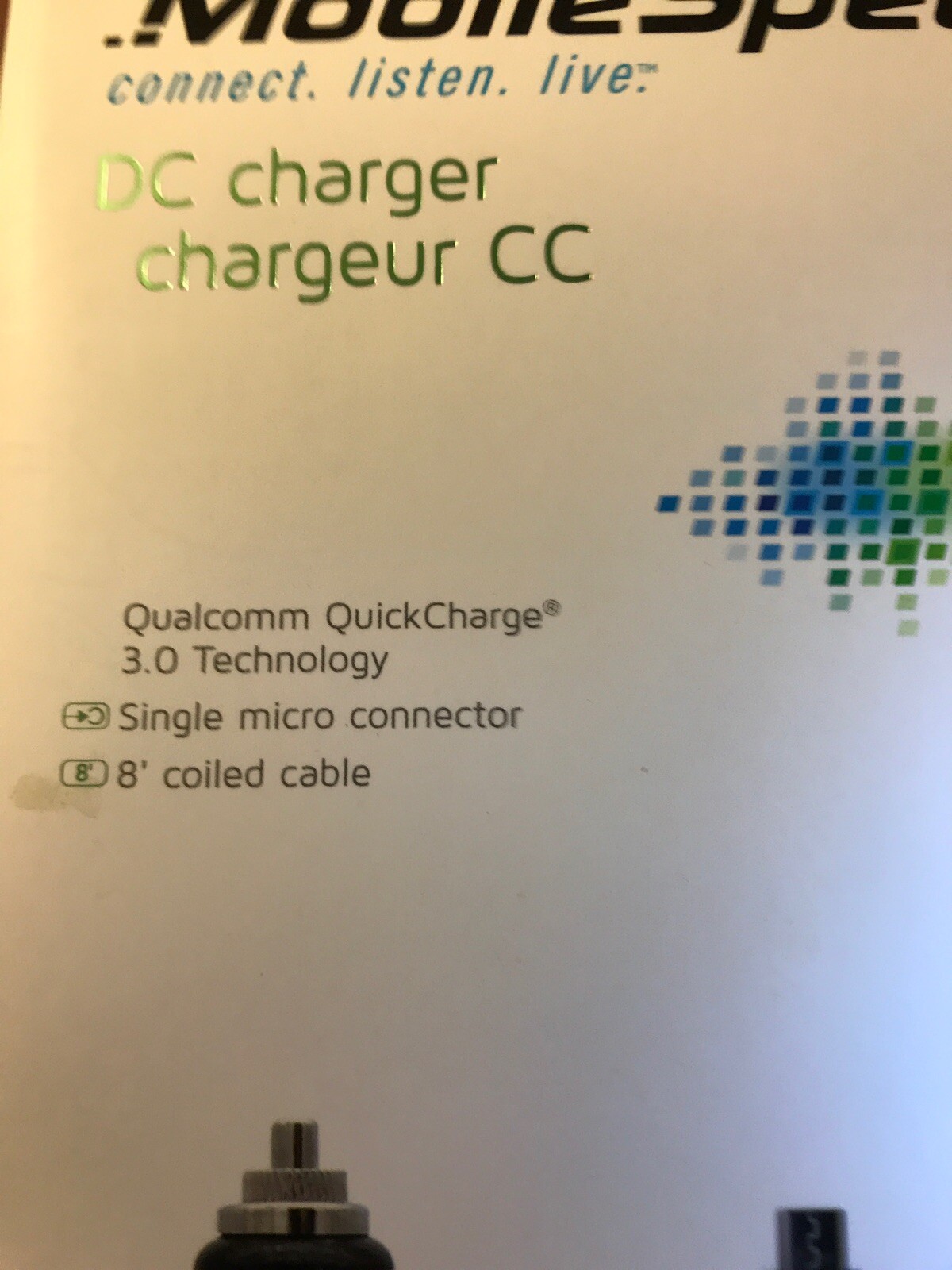 Mobilespec DC Charger, 2.4 Amp, 8 Ft Coiled Cable, Micro USB | eBay