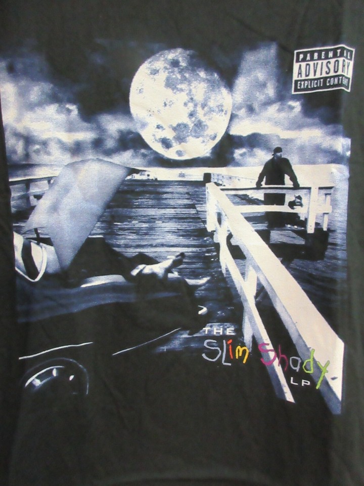 EMINEM OFFICIAL MERCH SLIM SHADY SONGS BAND CONCERT MUSIC SHIRT LARGE ...