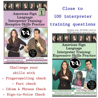 Sign Language Interpreter Practice: Receptive & Expressive Skills 2-DVD ...