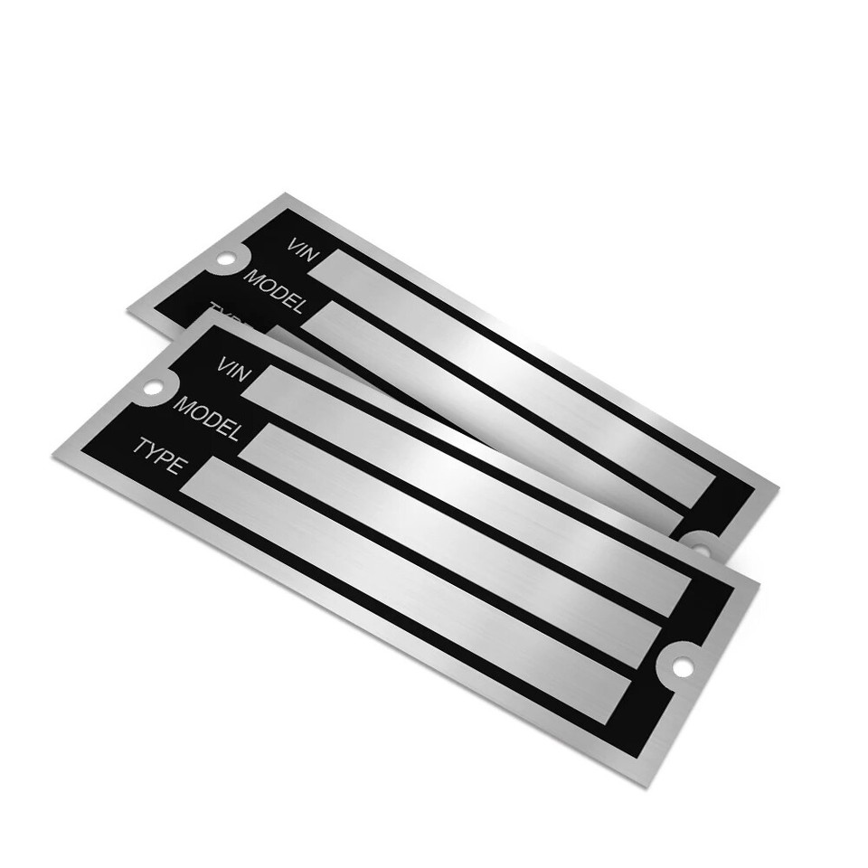 Vin Serial Id Tag Plate Data Blank Car Truck Hot Rod Equipment Trailer ...