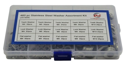 460pc Stainless Steel Washers Grab Kit | eBay