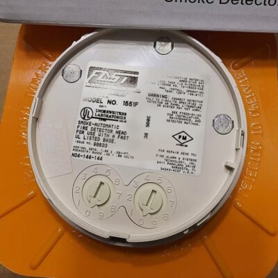 EDWARDS EST 1551F ADDRESSABLE IONIZATION SMOKE DETECTOR FIRE ALARM OLD ...