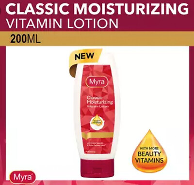 Myra Classic Moisturizing Vitamin Lotion Grape Seed Oil 24-hr ...