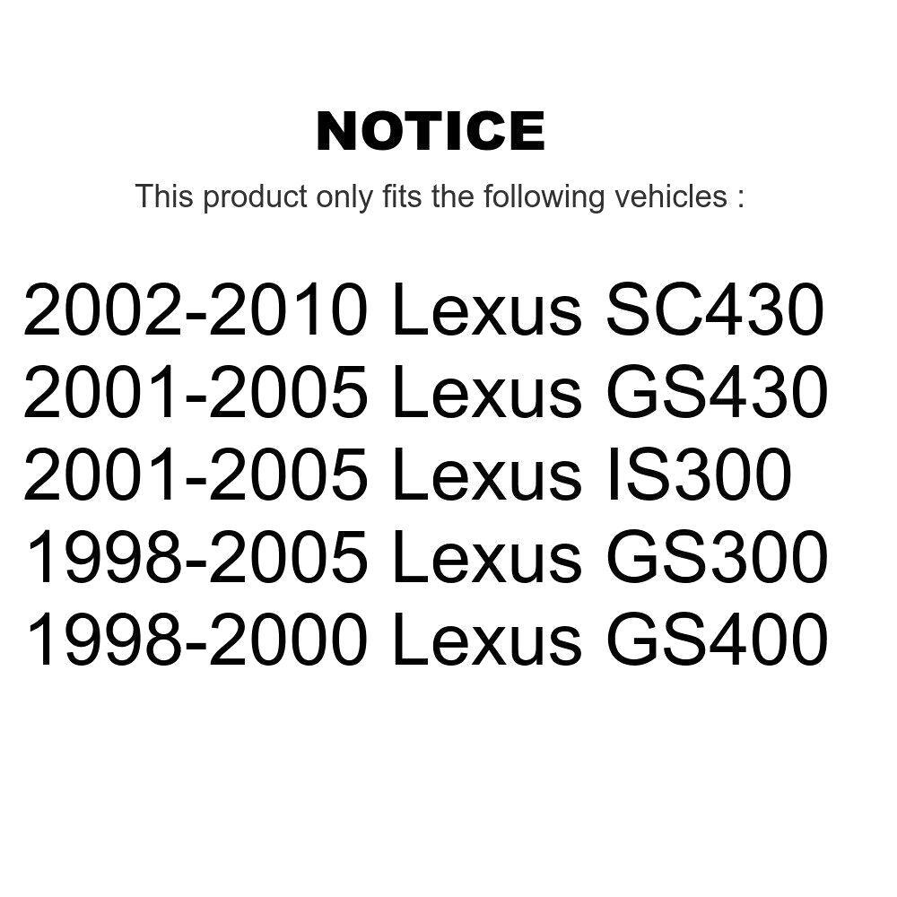 For Lexus GS300 SC430 IS300 GS400 Rear Semi-Metallic Disc Brake Pads ...