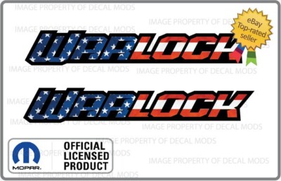 (2x) Dodge RAM truck WARLOCK Side Decals Graphics Stickers American ...