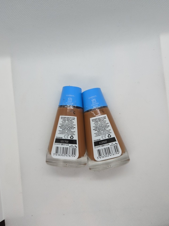 2x COVERGIRL, Clean Matte Liquid Foundation, 570 Deep Golden | eBay