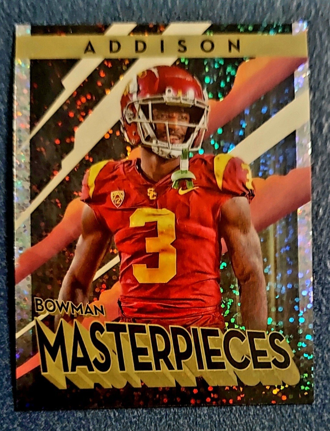 2022 Bowman's Best University Jordan Addison MASTERPIECES SPECKLE USC ...