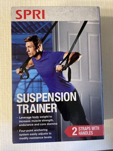 SPRI Gravity Suspension Weight Trainer Black Door System Home Workout ...