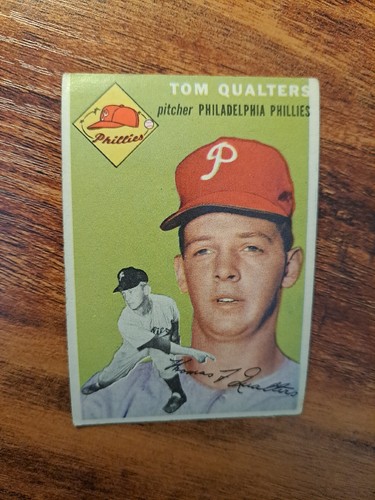 1954 Topps #174 Tom Qualters Rookie EX No Creases Philadelphia Phillies ...