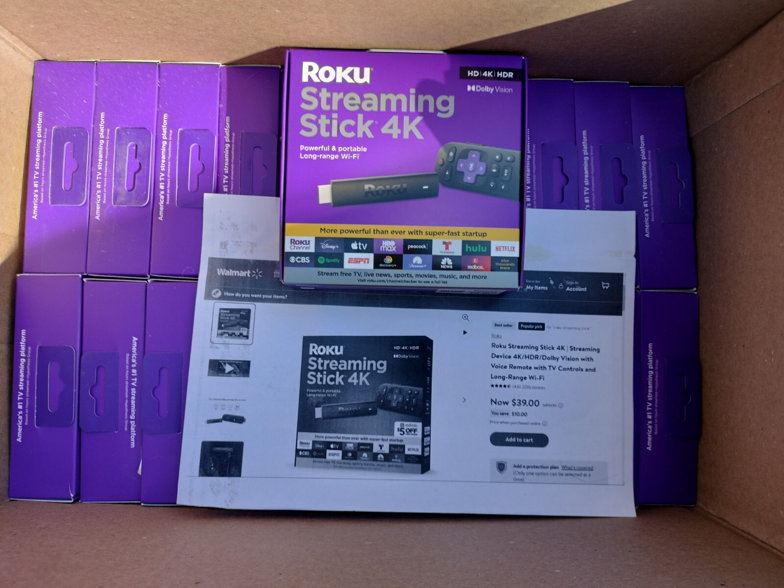 Roku Streaming Stick 4K 3820 HDR Media Streamer new in box sealed ...