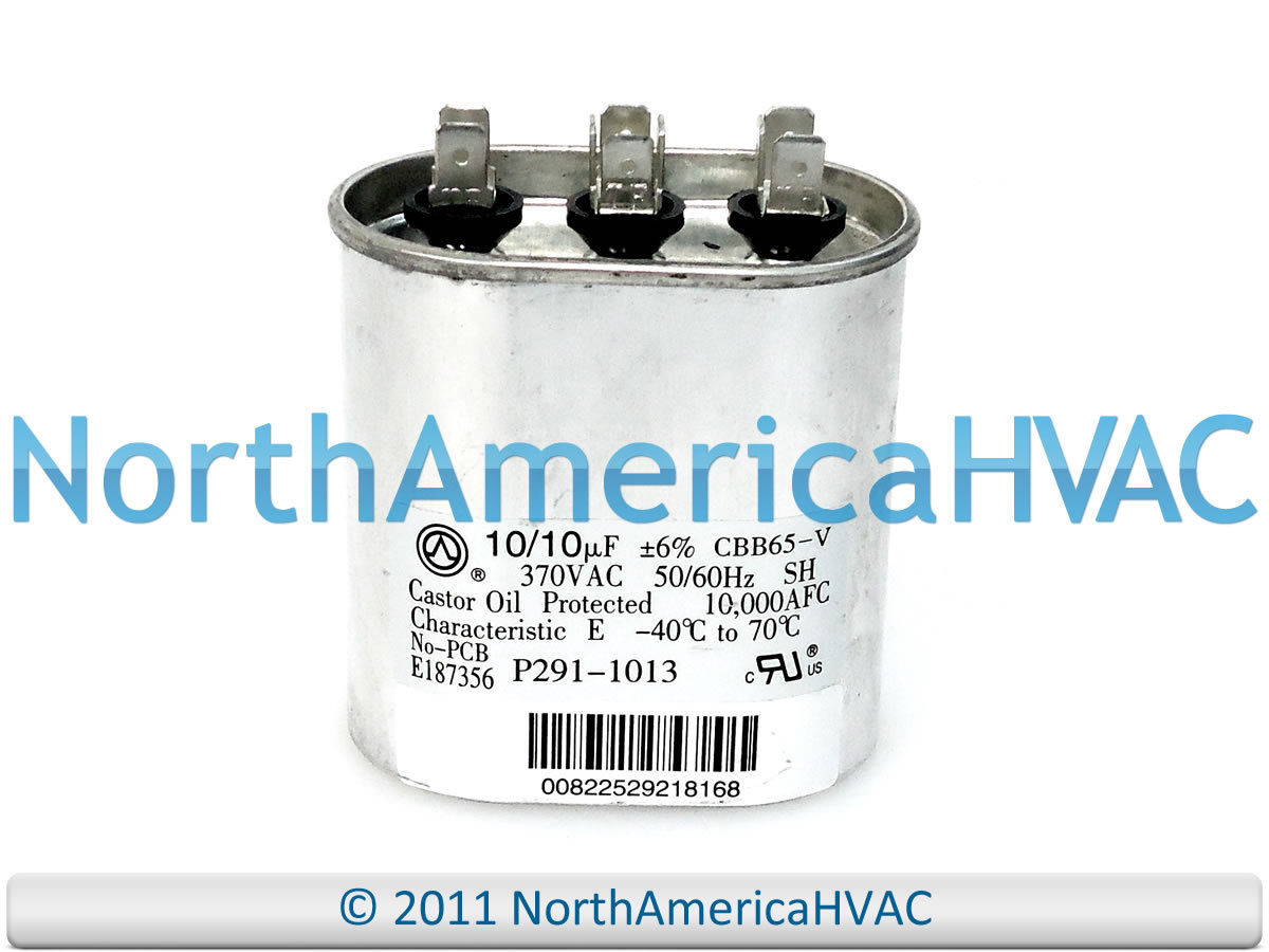 OEM Capacitor Oval 10/10 uf 370 volt Replaces GE P291-1014 | eBay
