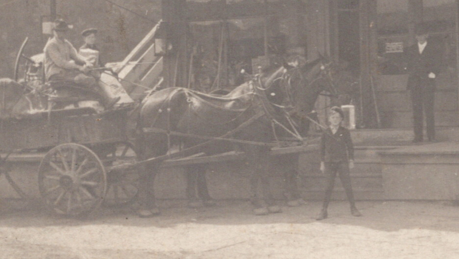 Porterville, New York, General Store, Horses and Wagons Real Photo ...
