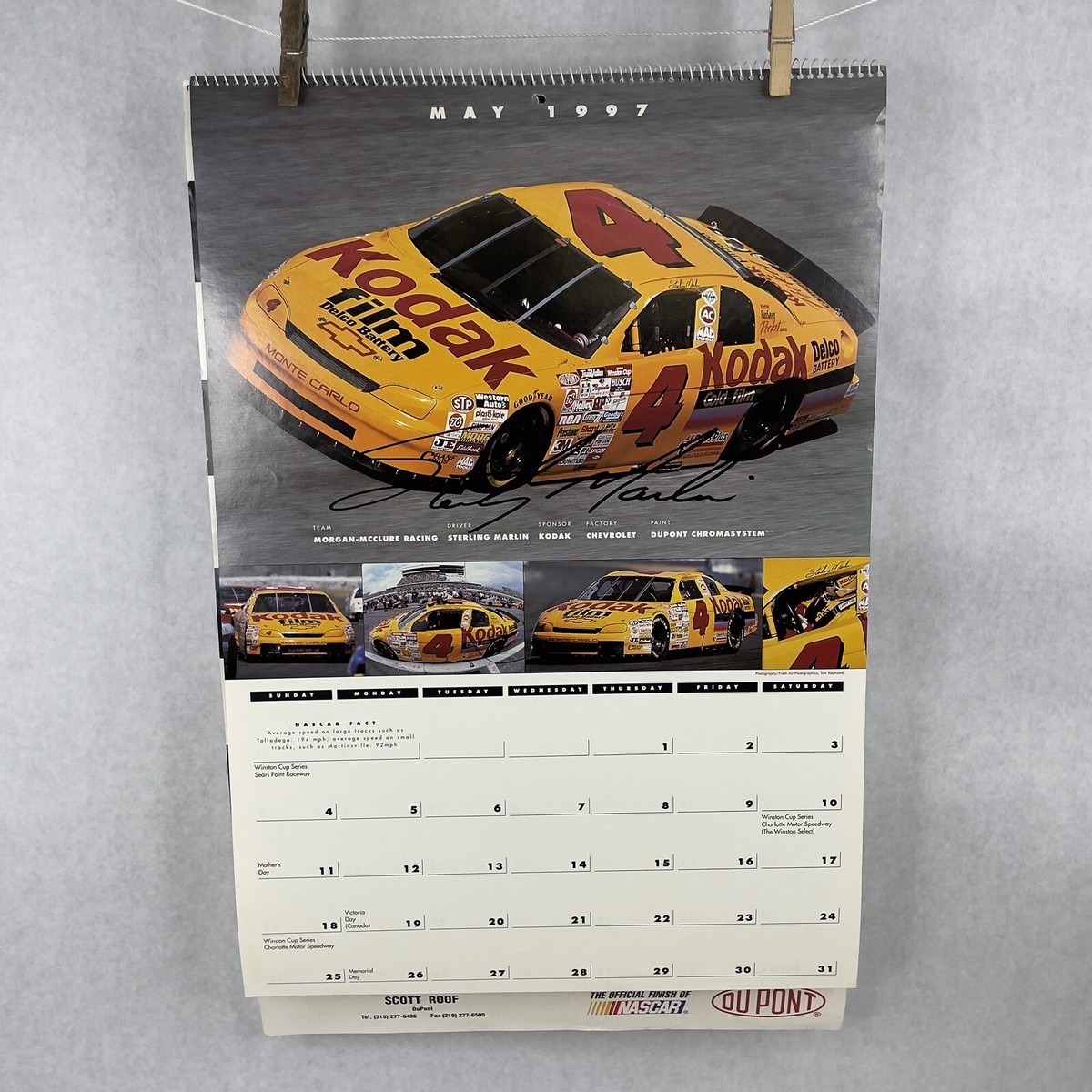 2013 Nascar Wall Calendar
