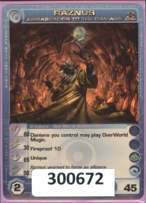 (300672) RAZNUS 60/30/65/50/45 (3 Max Stats) SUPER RARE FOIL Chaotic ...
