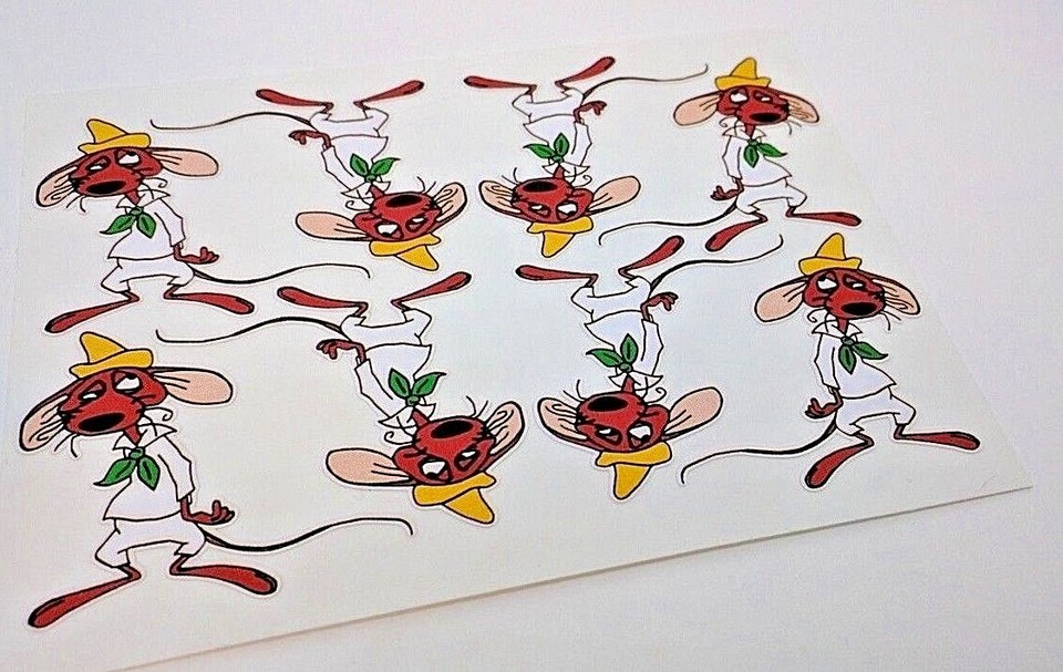 Slowpoke Rodriguez x 8 Vintage Style DECAL, Vinyl STICKER, rat rod ...