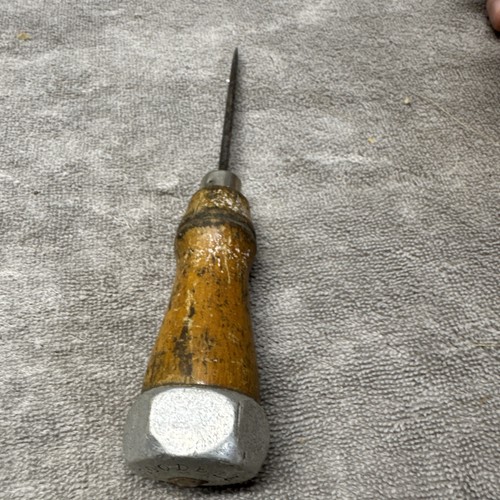R•Vintage GOODELL Vtg Ice Pick Octagon Metal Top Leather Punch, Awl USA ...