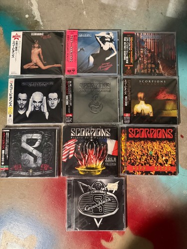 SCORPIONS CD COLLECTION 10 ALBUMS JAPANESE EDITIONS TOUR EDITION ...