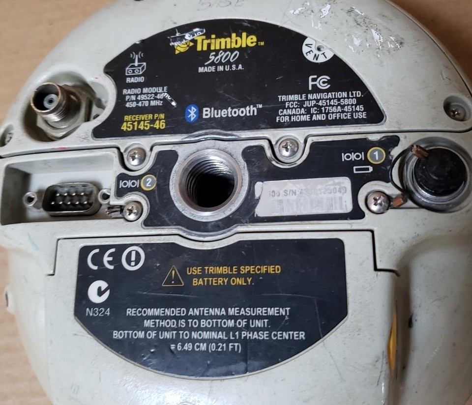 2 TRIMBLE DUAL 5800 GPS ROVER RECEIVER 45145-46 ! N376 H | eBay