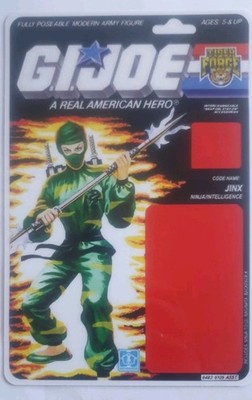 REPRO GI JOE CUSTOM TIGER FORCE JINX V2 1988 CARDBACK Figure FileCard ...